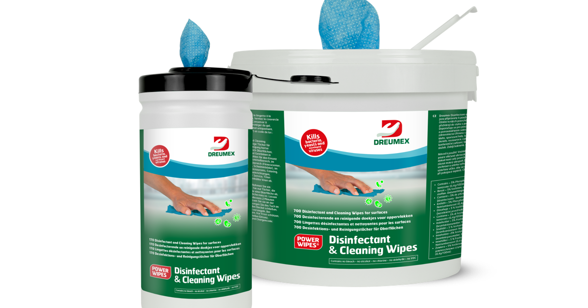 Dreumex Disinfectant & Cleaning Wipes Blue | Dreumex